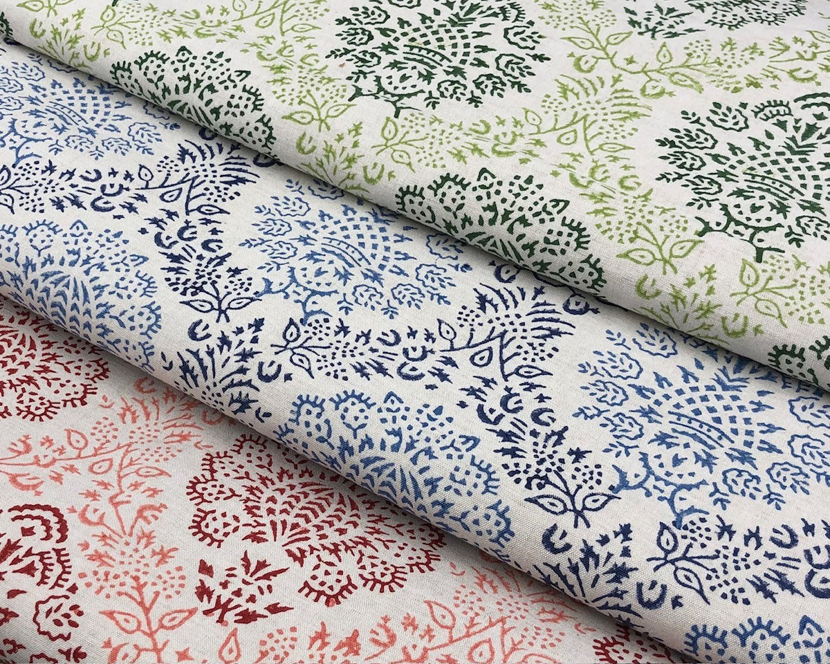 6274-3 Jasmine Block Print Red – Jane Shelton Fabrics