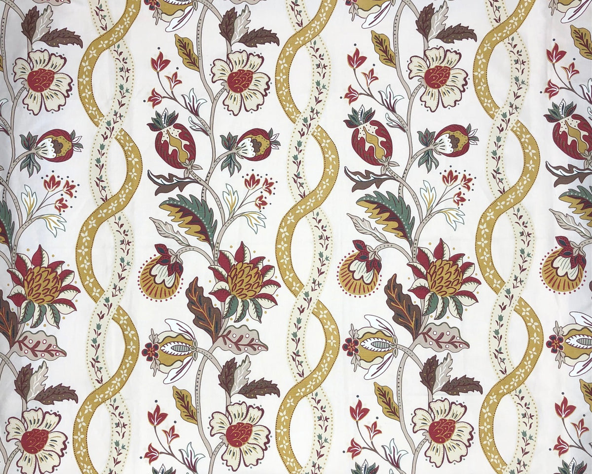 Item# 6276-2 Ladson Print Red/Gold – Jane Shelton Fabrics