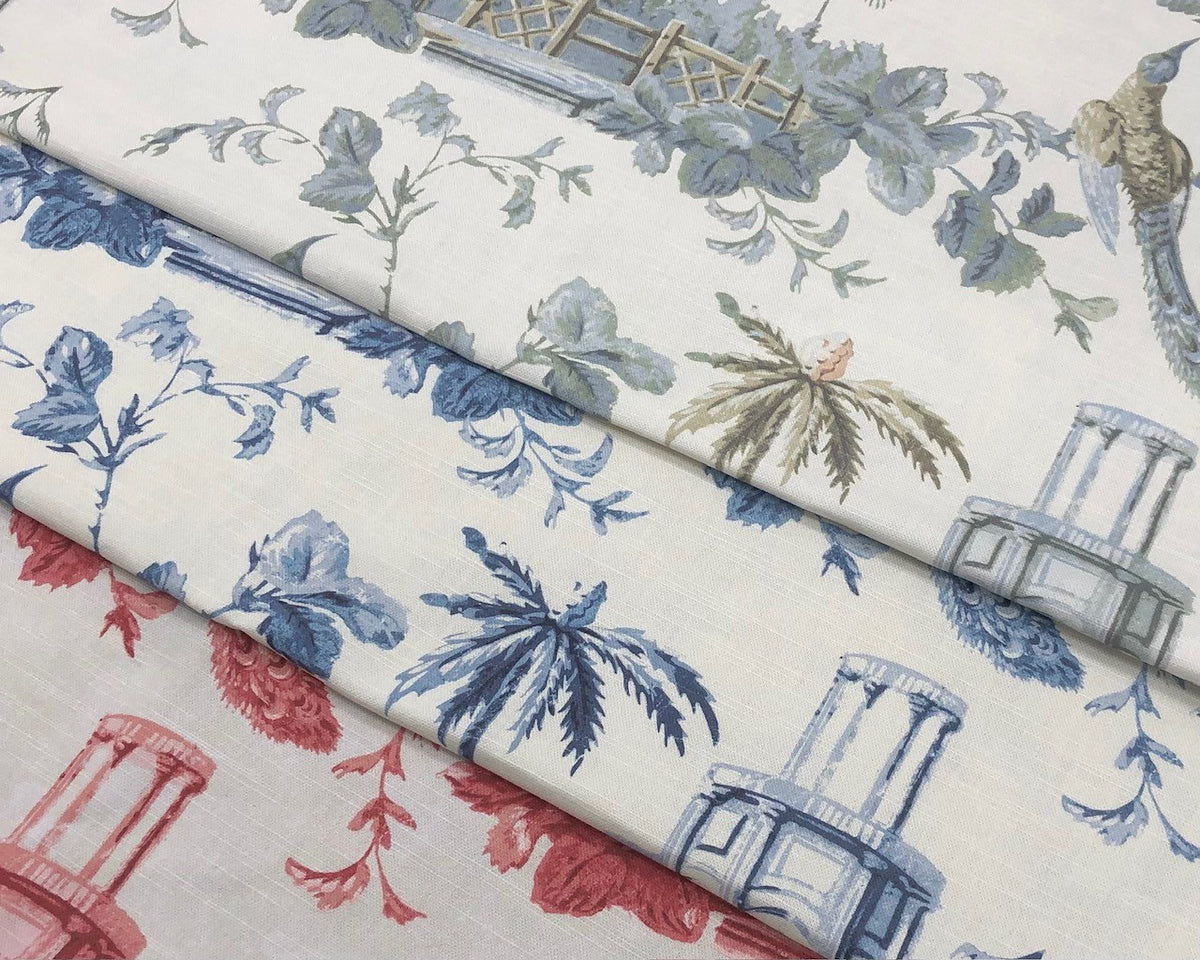 3401-2 Pavilion Toile Blue – Jane Shelton Fabrics