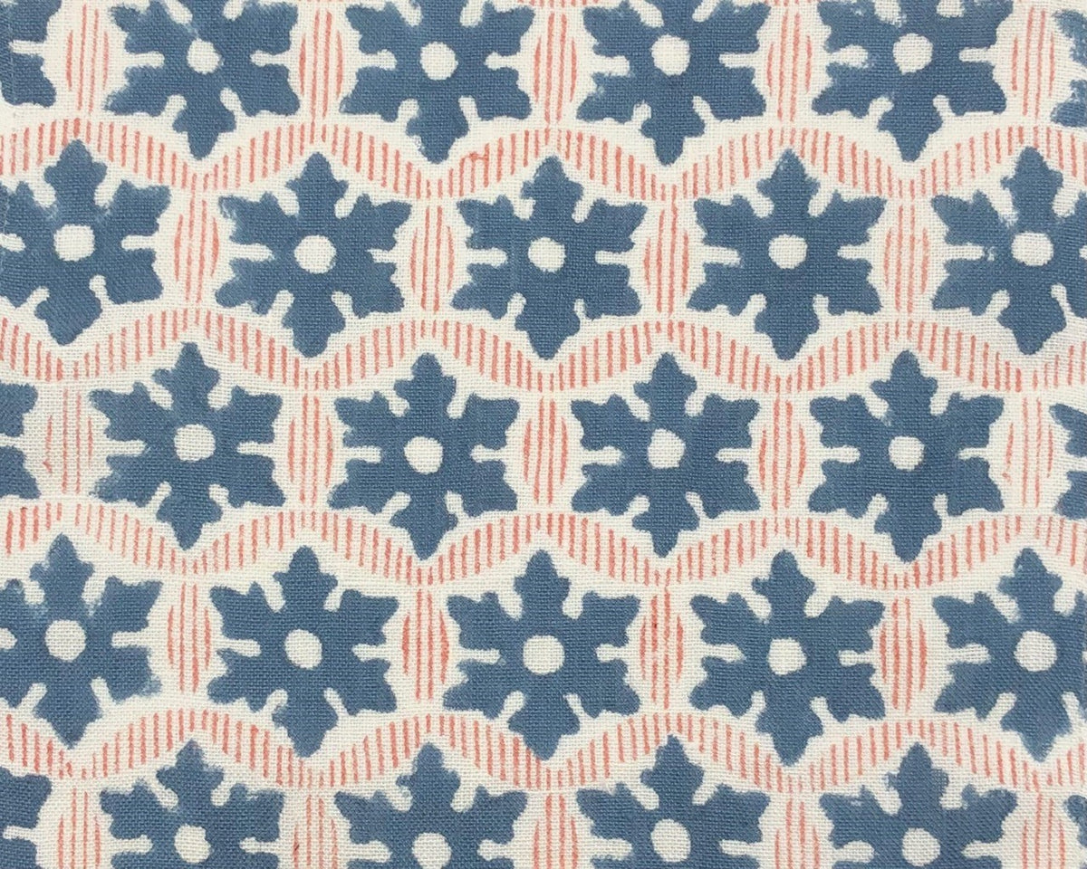 6269-4 Kit Block Print Blue with Red Stripe – Jane Shelton Fabrics