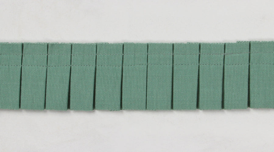 Oxford Pleated Tape - Aqua – Jane Shelton Fabrics