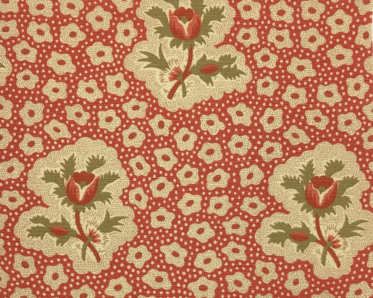 2802-4 Rose Medallions Red – Jane Shelton Fabrics