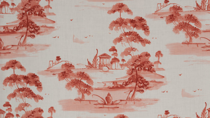 4901-2 Toile Plate Coral – Jane Shelton Fabrics